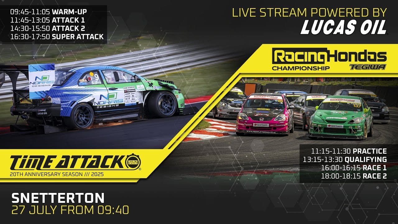 Live Stream: Time Attack UK 2025 – Snetterton – Proline Motorsport.co.uk